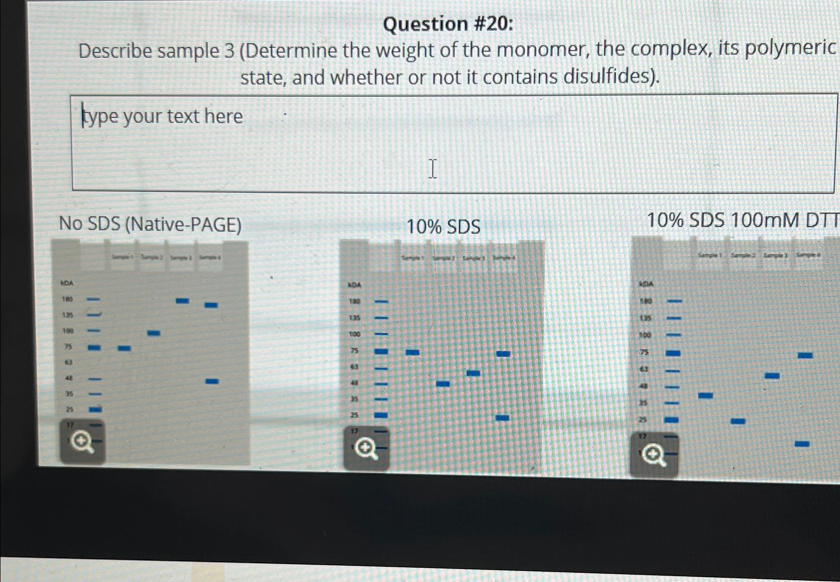 Solved Question #20:Describe sample 3 (Determine the weight | Chegg.com