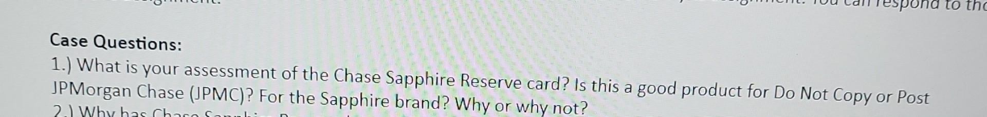 Solved Case Questions: 1.) What is your assessment of the | Chegg.com