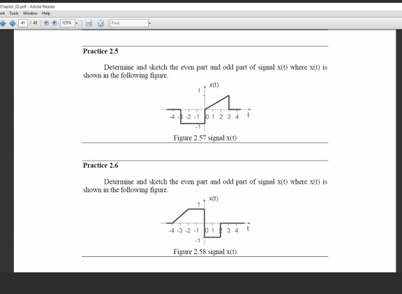 how to determine if a signal is even or odd