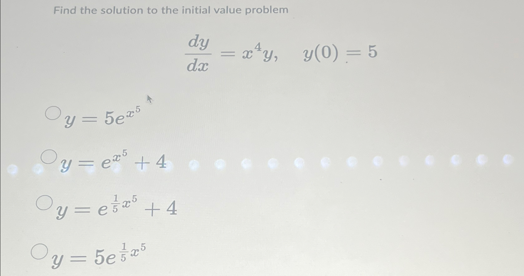 Solved Find the solution to the initial value | Chegg.com