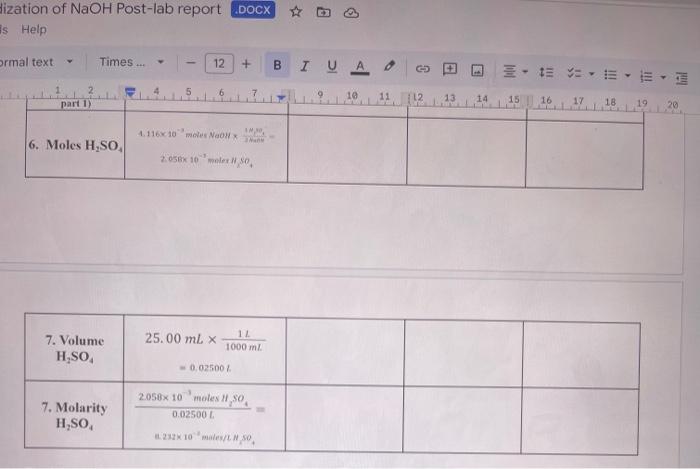 Solved Hi, please help me fill out data table 1&2 base on | Chegg.com