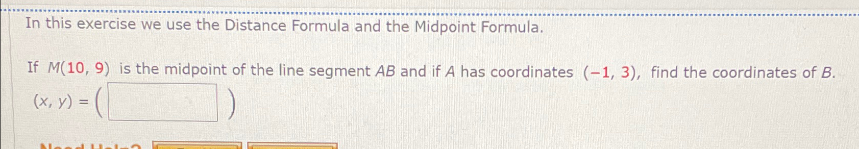 Solved In this exercise we use the Distance Formula and the | Chegg.com