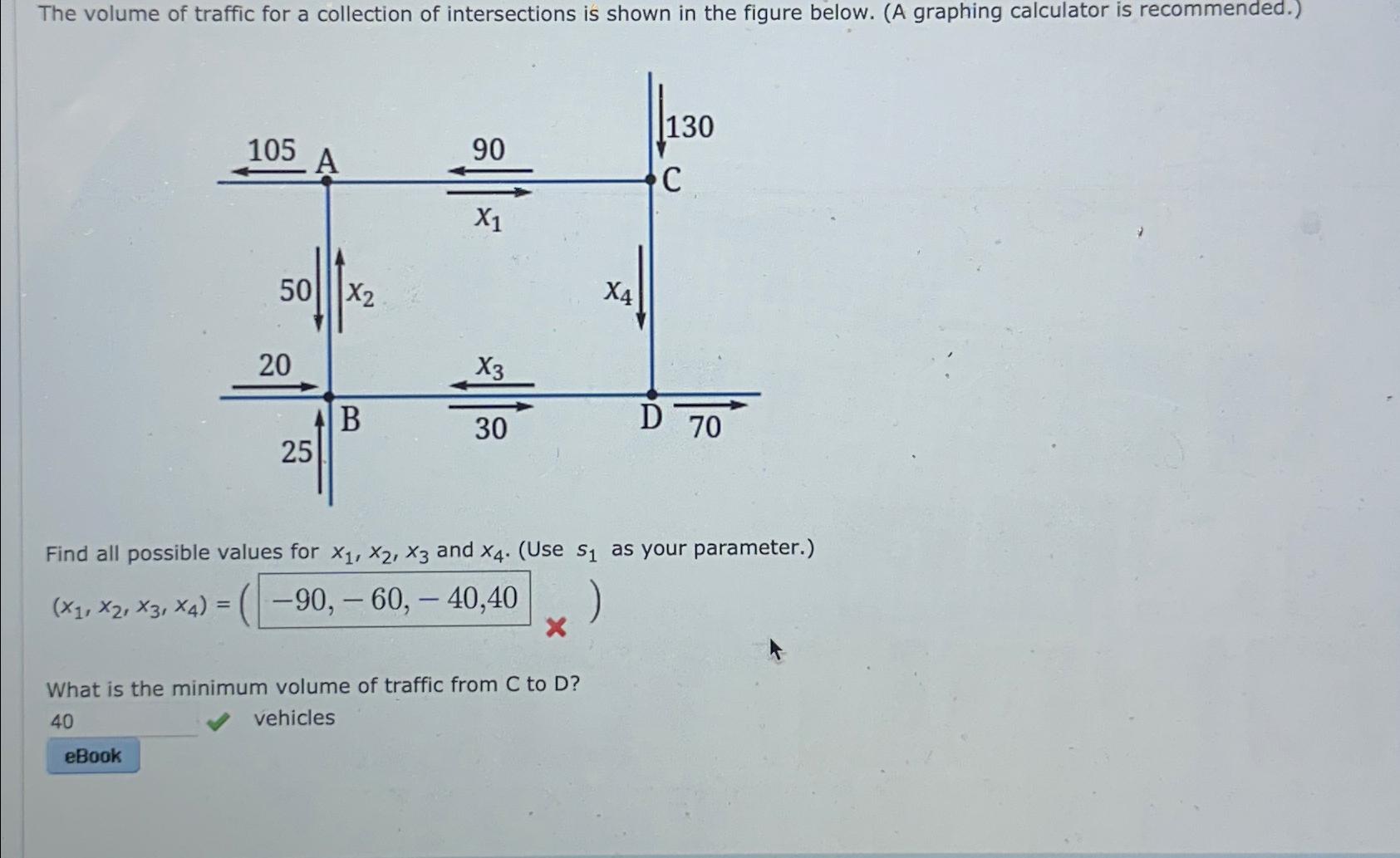 Solved The volume of traffic for a collection of | Chegg.com