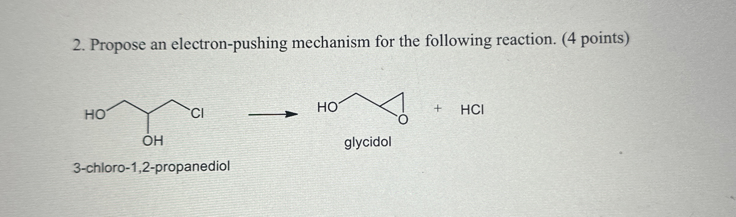Solved Propose an electron-pushing mechanism for the | Chegg.com