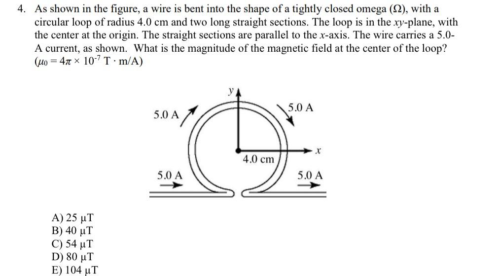 Solved As shown in the figure, a wire is bent into the shape | Chegg.com