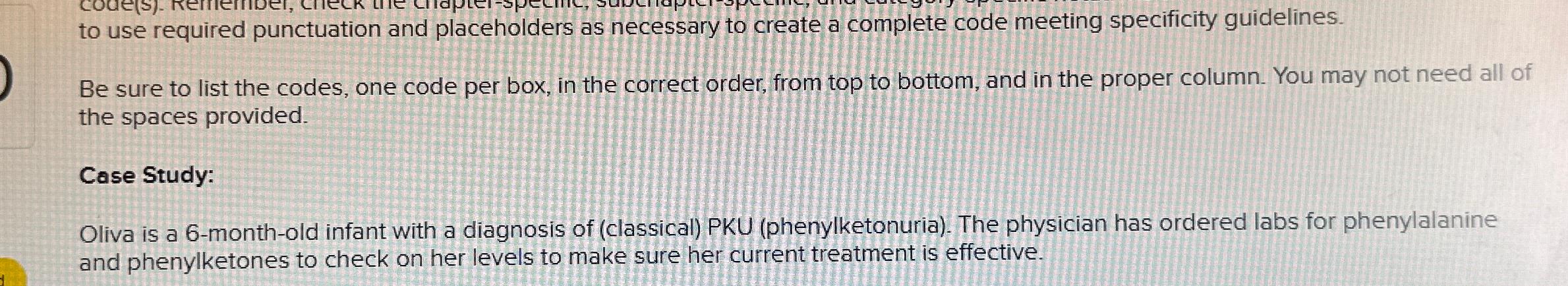 Solved to use required punctuation and placeholders as | Chegg.com