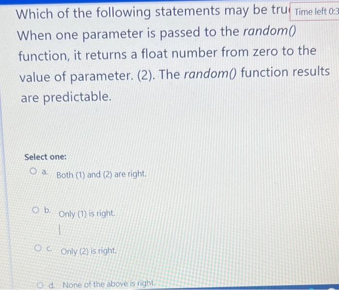 Solved Which of the following statements may se trut The | Chegg.com