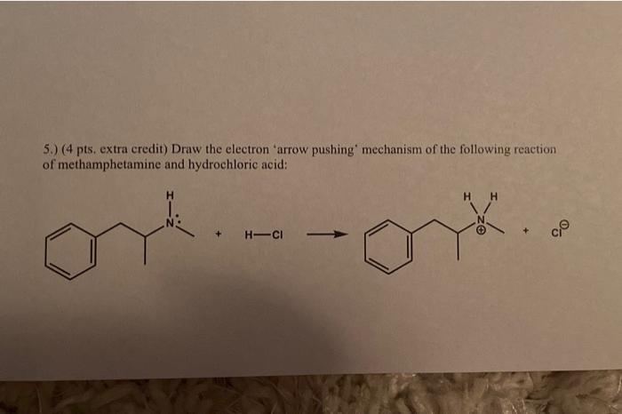 Solved 5) (4 pts. extra credit) Draw the electron 'arrow | Chegg.com