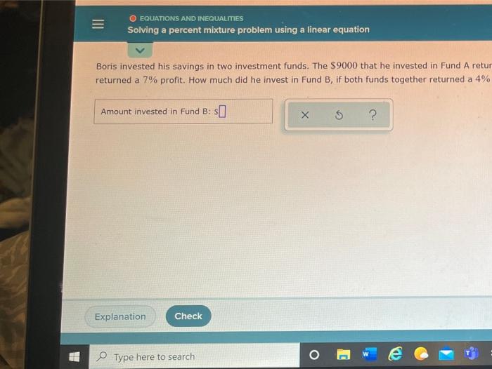 Solved E O EQUATIONS AND INEQUALITIES Solving a percent | Chegg.com