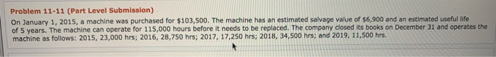 Solved Problem 11-11 (Part Level Submission) On January 1, | Chegg.com
