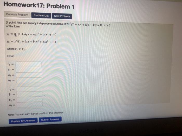Solved Homework17: Problem 1 Previous Problem Problem List | Chegg.com