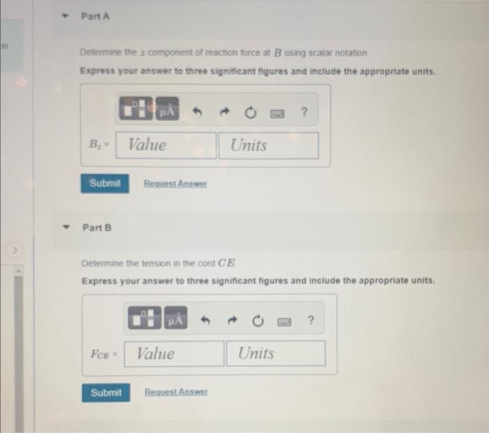 Solved The block is supported by the short link BD, the | Chegg.com