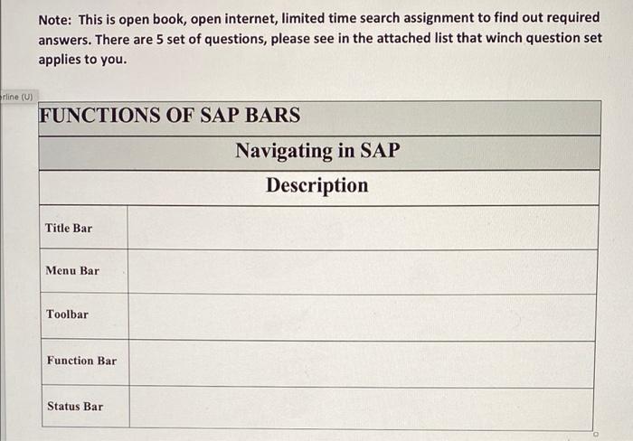 Solved Note: This is open book, open internet, limited time | Chegg.com