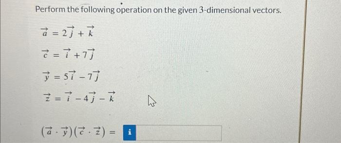 Solved Perform the following operation on the given | Chegg.com