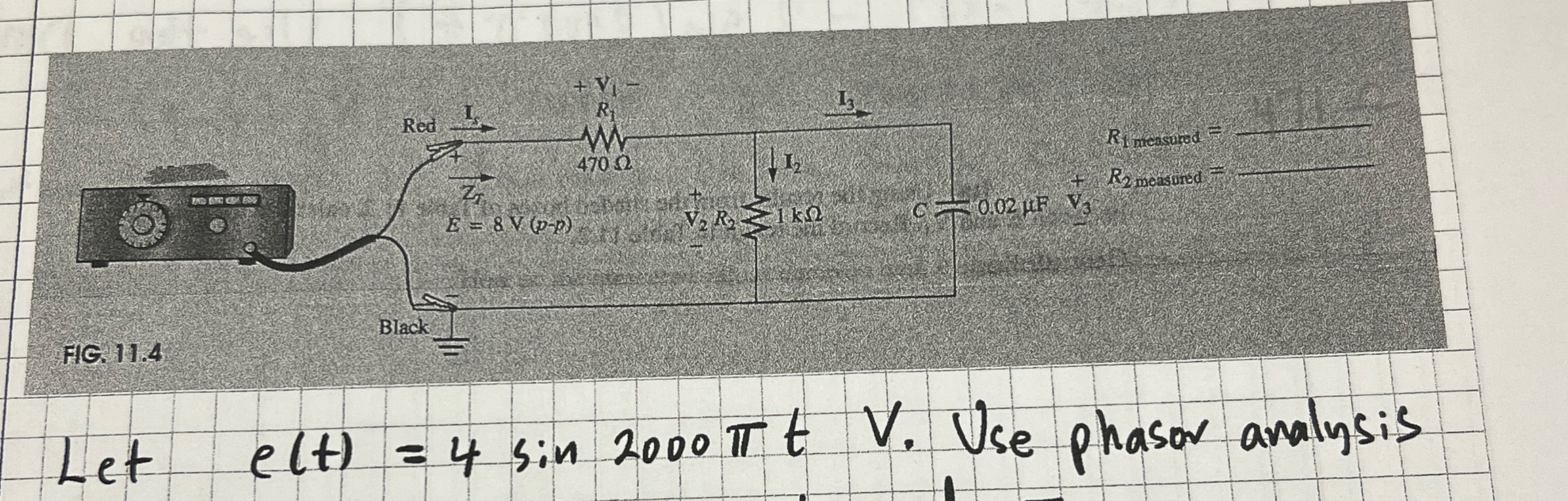 Solved Use phasor domain aralysis to calculate the peak | Chegg.com