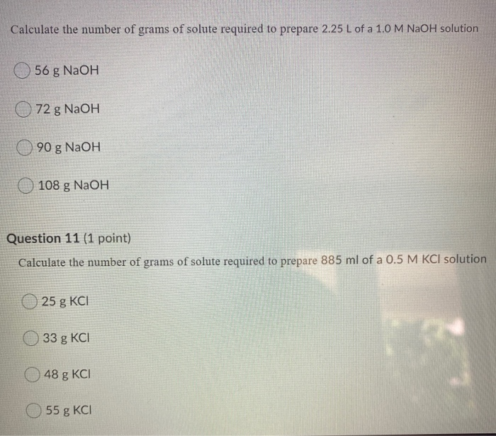Solved Calculate the number of grams of solute required to | Chegg.com