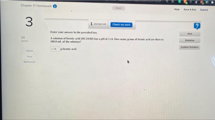 Solved OZZO Chapter 17 Homework Swed Help Save & Exit Submit | Chegg.com