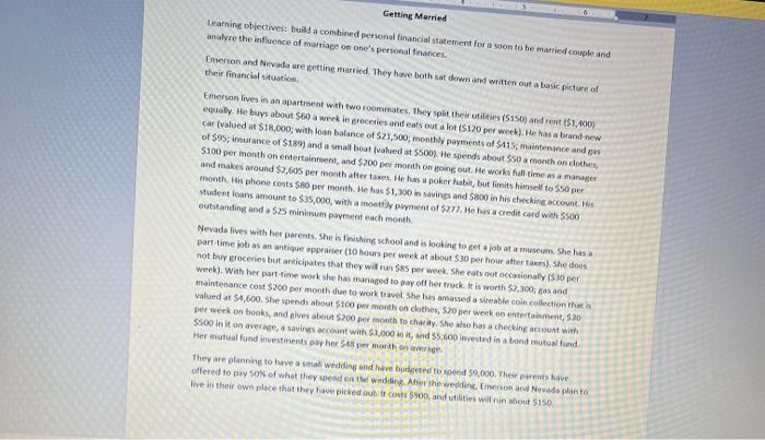 Getting Married Leafnine objectivest beirly a | Chegg.com