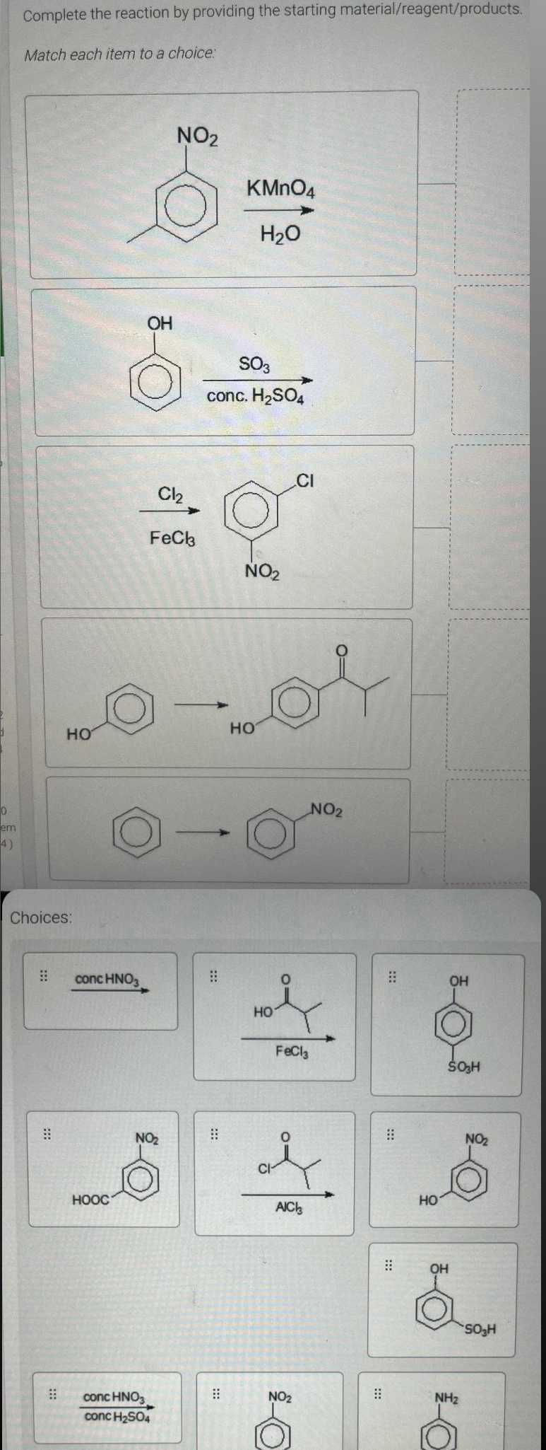 Solved Complete the reaction by providing the starting | Chegg.com