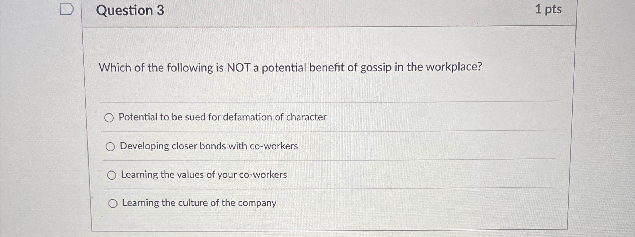 Solved Question 31 ﻿ptsWhich of the following is NOT a | Chegg.com