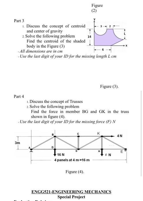 Solved Figure (2) Part 3 1. Discuss the concept of centroid | Chegg.com