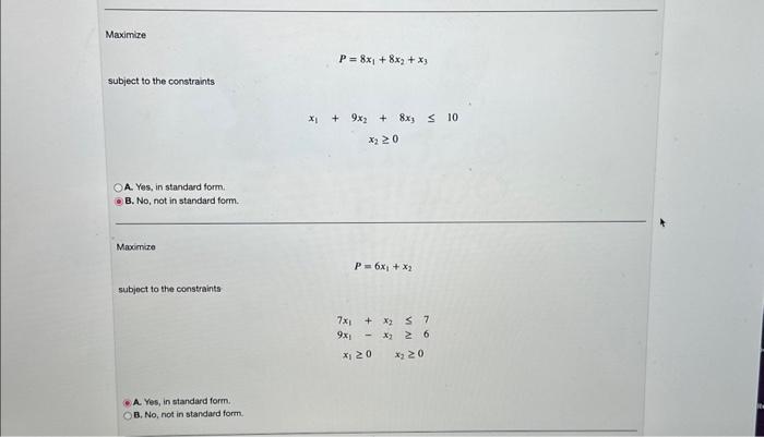 Solved Maximize P=5x1+6x2 subject to the constraints | Chegg.com