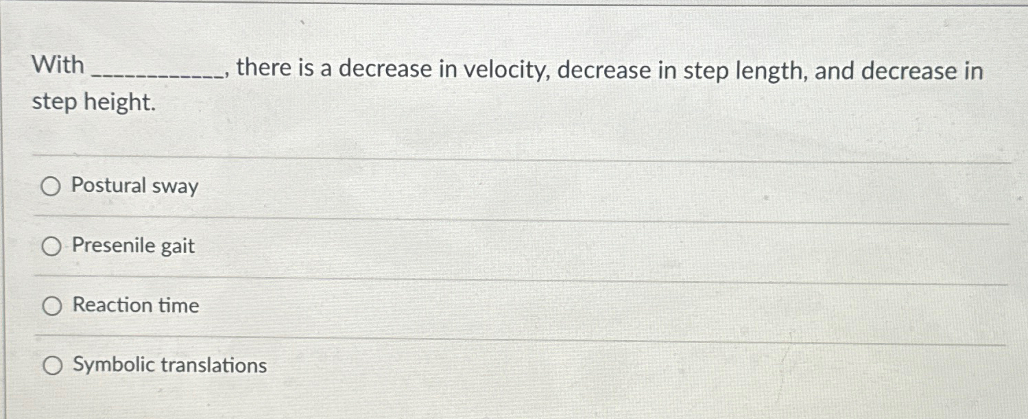 Solved With ﻿there is a decrease in velocity, decrease in | Chegg.com