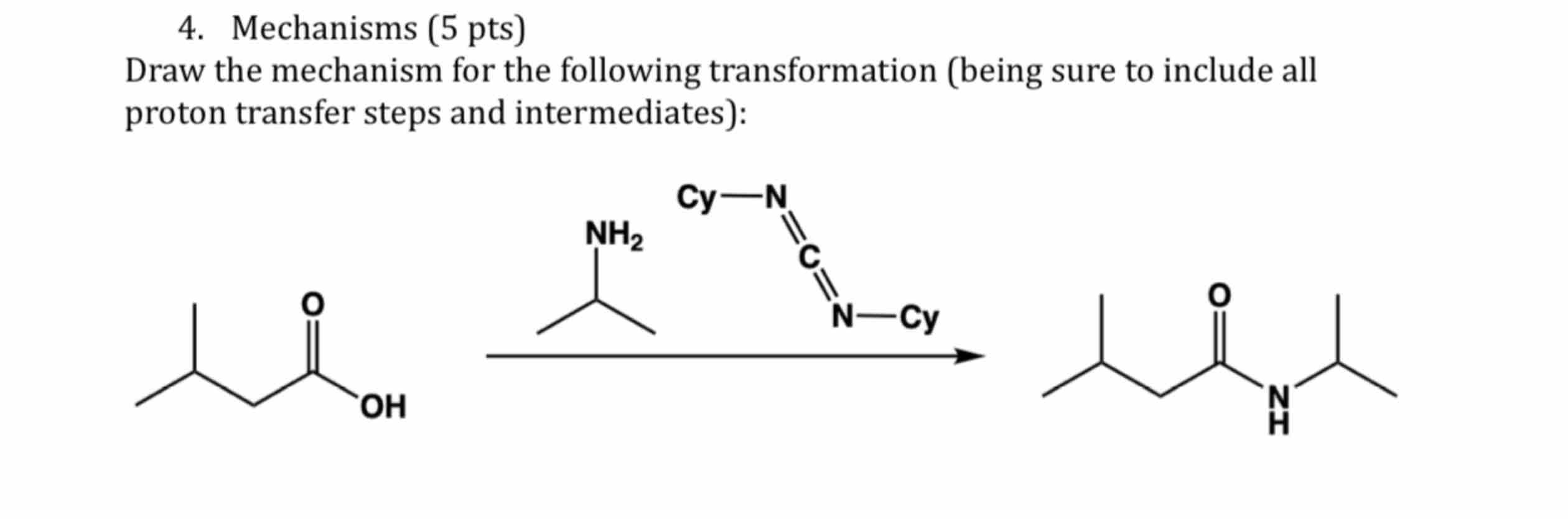 Solved Mechanisms (5 ﻿pts)Draw the mechanism for the | Chegg.com