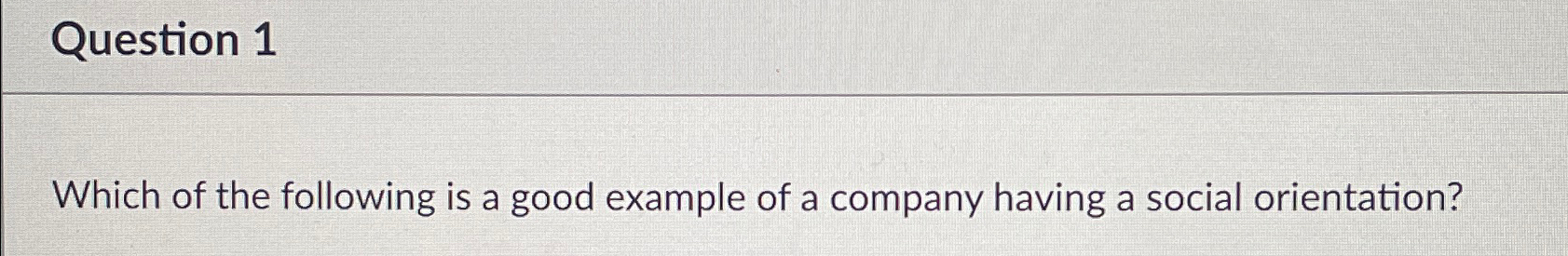 Solved Which of the following is aQuestion 1Which of the | Chegg.com