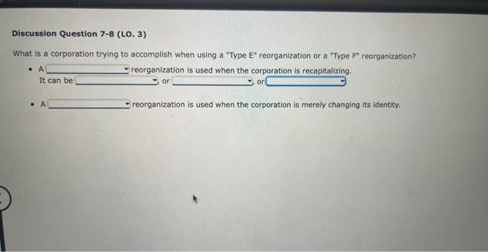 Solved Answer Choices 1 Blank: Type E or Type F2 Blank: | Chegg.com