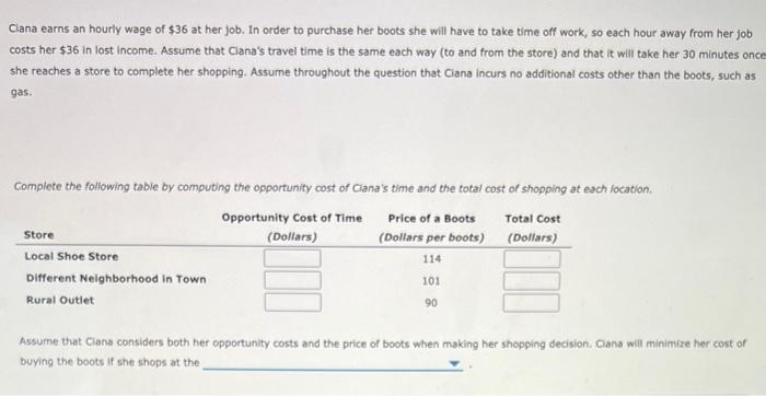 Solved Suppose that Ciana is deciding whether or not to buy | Chegg.com