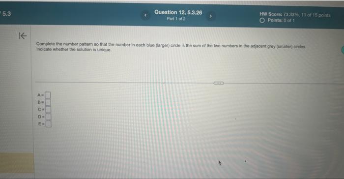 Solved Compiete the number pattem so that the number in each | Chegg.com