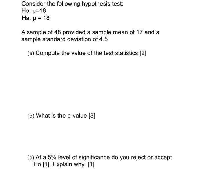 Solved Consider the following hypothesis test: Ho: u=18 Ha: | Chegg.com Solved Consider the following hypothesis test: Ho: u=18 Ha: | Chegg.com