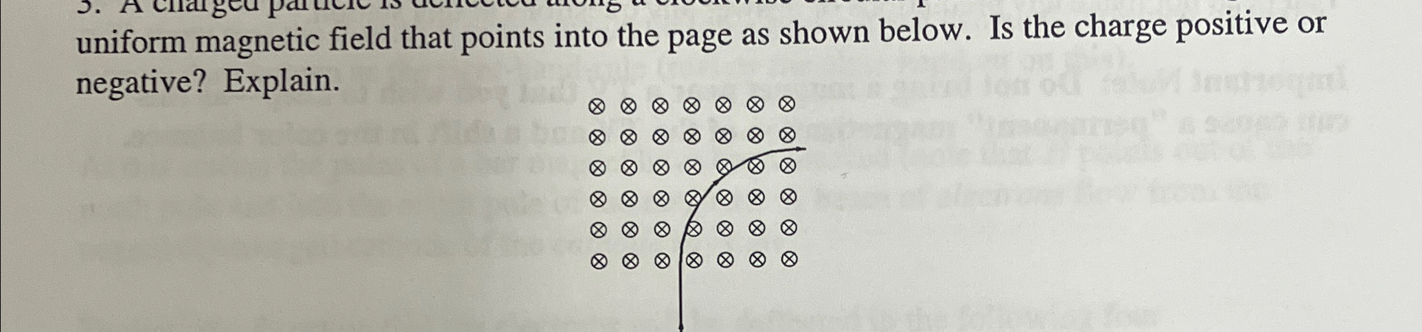 Solved uniform magnetic field that points into the page as | Chegg.com