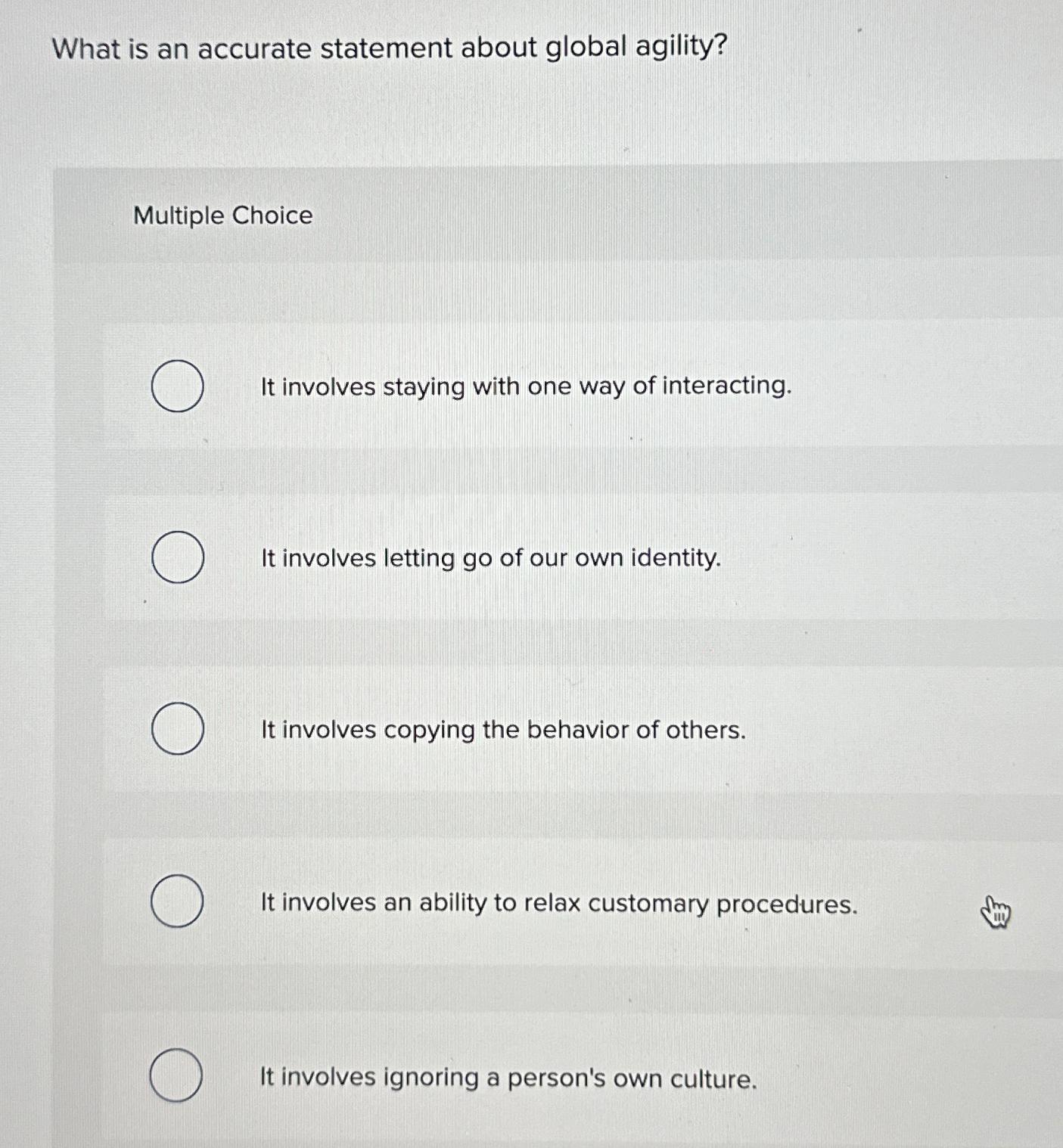 Solved What is an accurate statement about global | Chegg.com