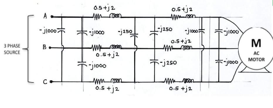 Solved The AC motor M of figure shown in the next slide | Chegg.com