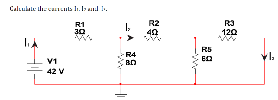 Solved Calculate the currents I1,I2 ﻿and, I3. ﻿Step by step | Chegg.com