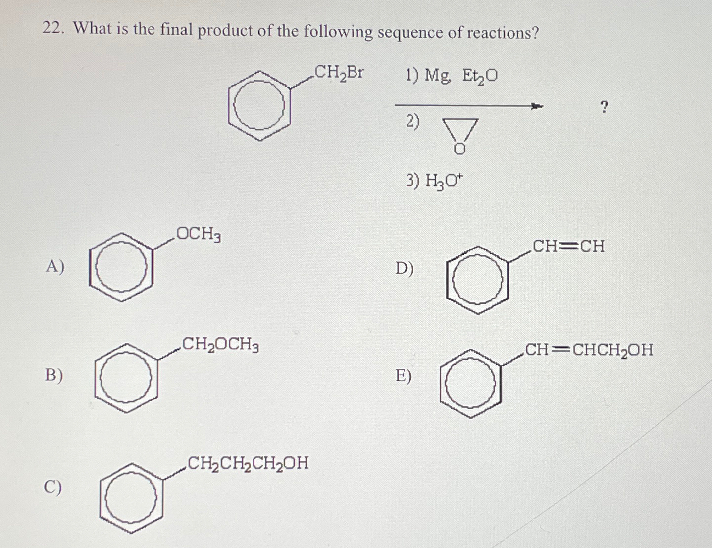 Solved What is the final product of the following sequence | Chegg.com