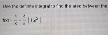 Solved Use the definite integral to find the area between | Chegg.com