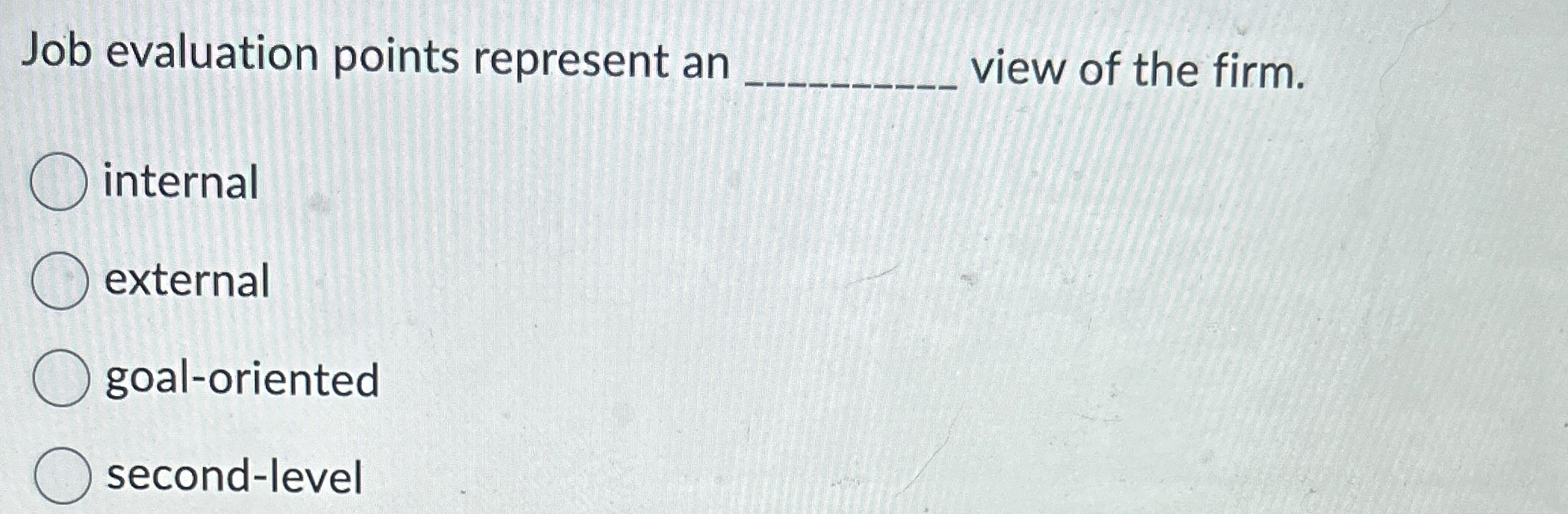 Solved Job evaluation points represent an q, ﻿view of the | Chegg.com