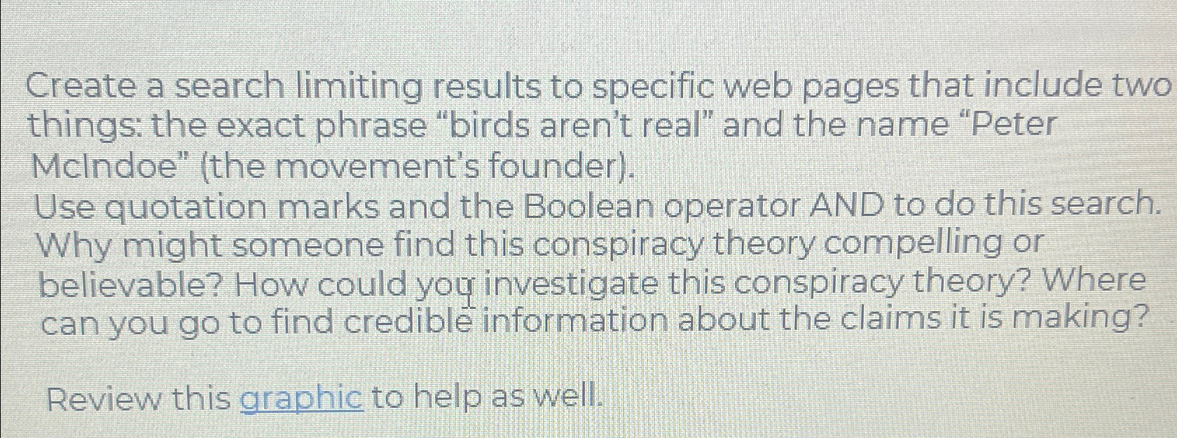 Solved Create a search limiting results to specific web | Chegg.com