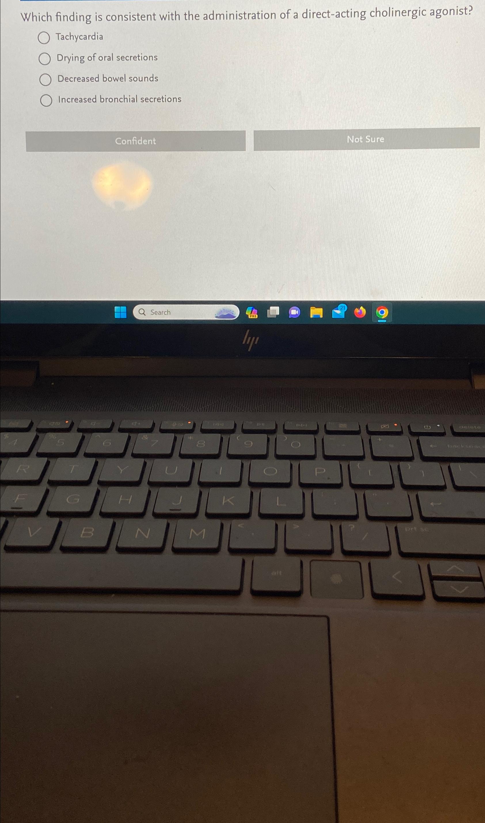 Solved Which finding is consistent with the administration | Chegg.com