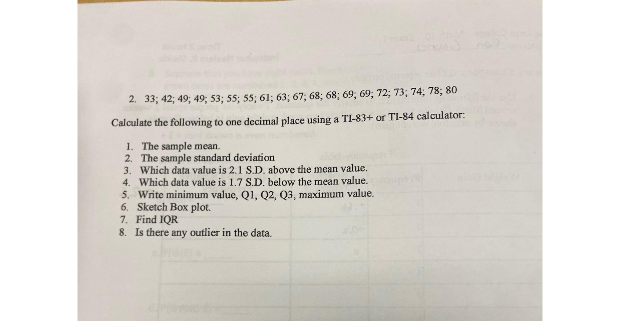 Solved Hello! I need help solving this statistics problem. | Chegg.com
