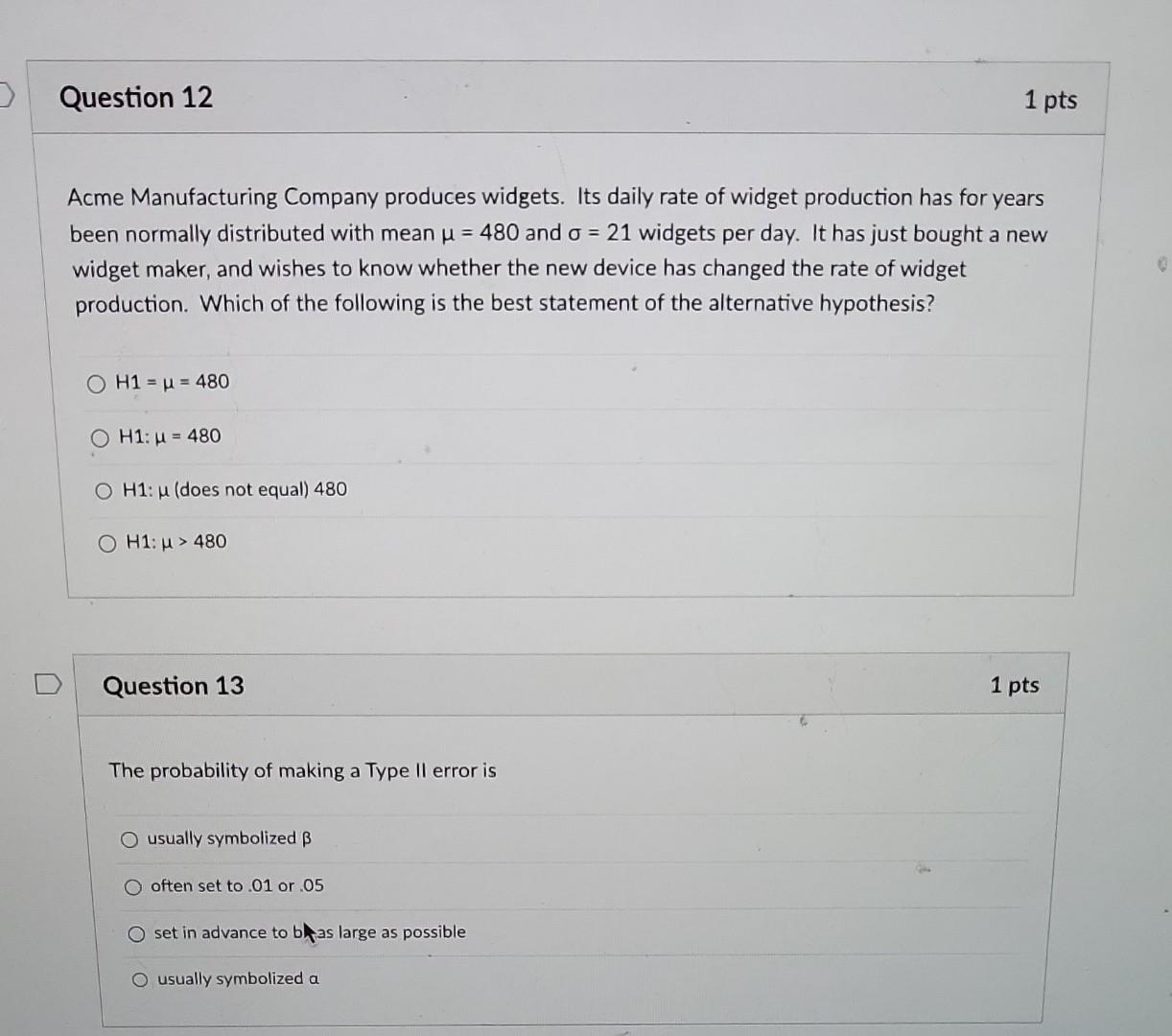 Solved Acme Manufacturing Company produces widgets. Its | Chegg.com