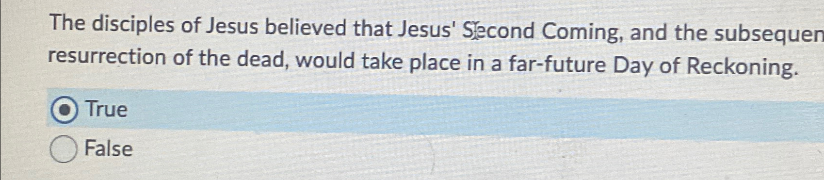 Solved The disciples of Jesus believed that Jesus' Sjecond | Chegg.com