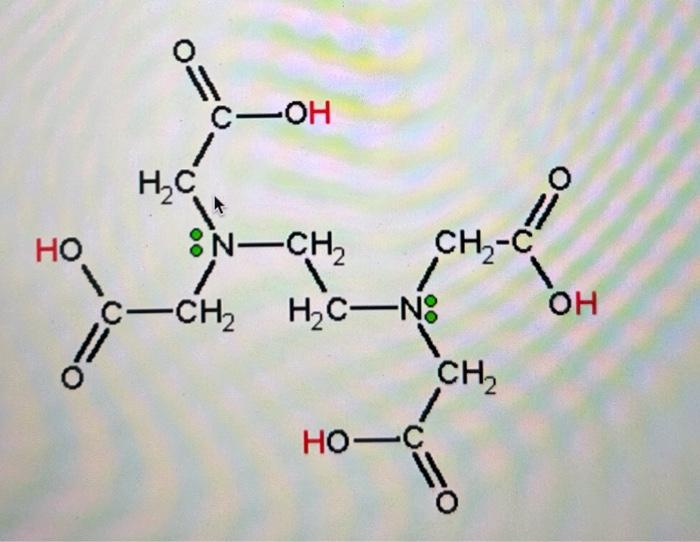Solved The structure of EDTA is presented. Explain the | Chegg.com