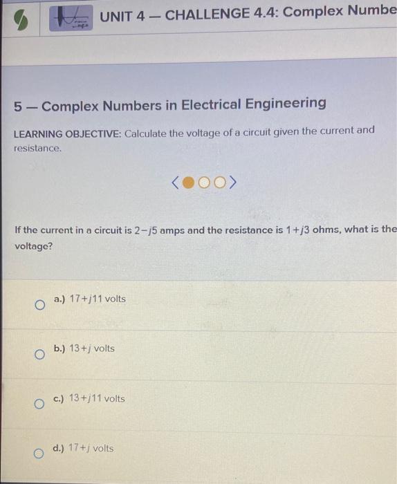 Solved 5 - Complex Numbers in Electrical Engineering | Chegg.com
