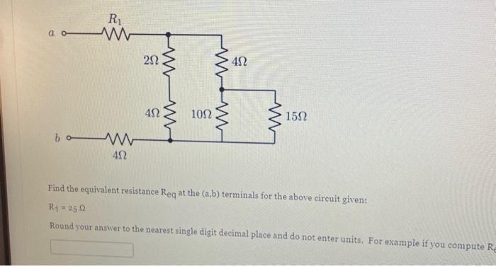 Solved Find the equivalent resistance Req at the (a,b) | Chegg.com