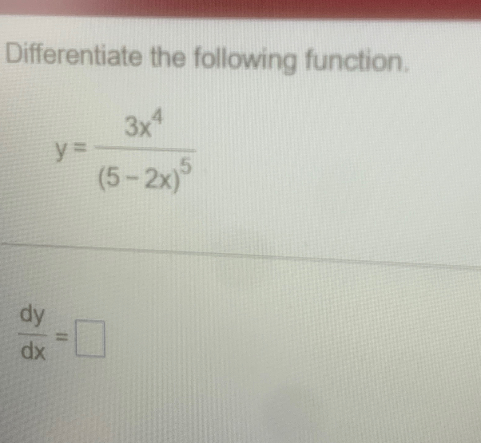 Solved Differentiate the following | Chegg.com