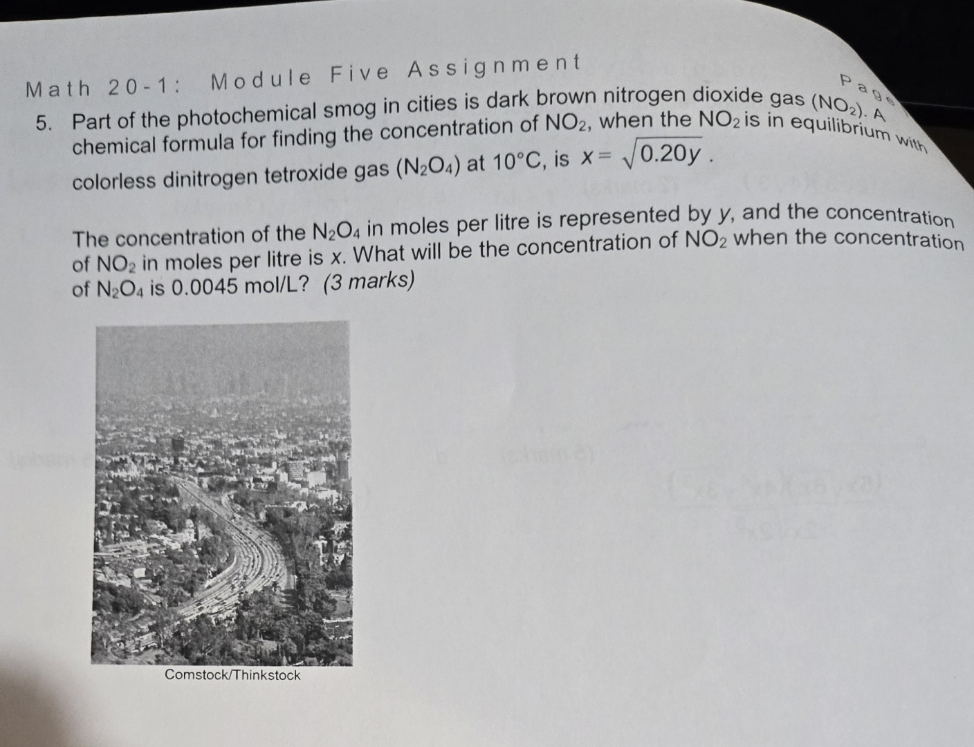 Solved Math 20-1: Module Five Assignment5. ﻿Part of the | Chegg.com